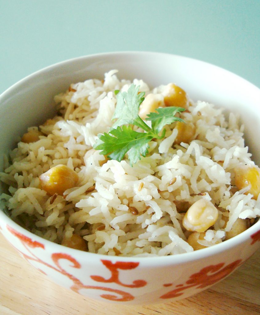 Chickpea Pilaf/ Chana Pulao