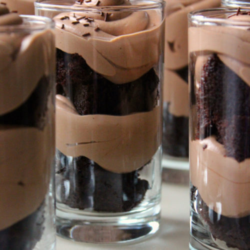 Nutella Mousse Trifle / Shooters