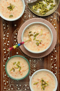 Pakistani Carrot and Rice Pudding / Gajrela (Gajar ki Kheer)