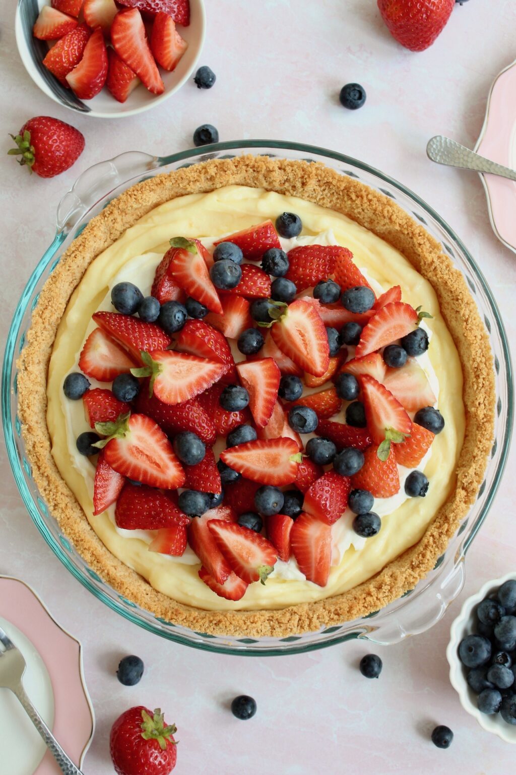 Berry Buttermilk Cream Pie