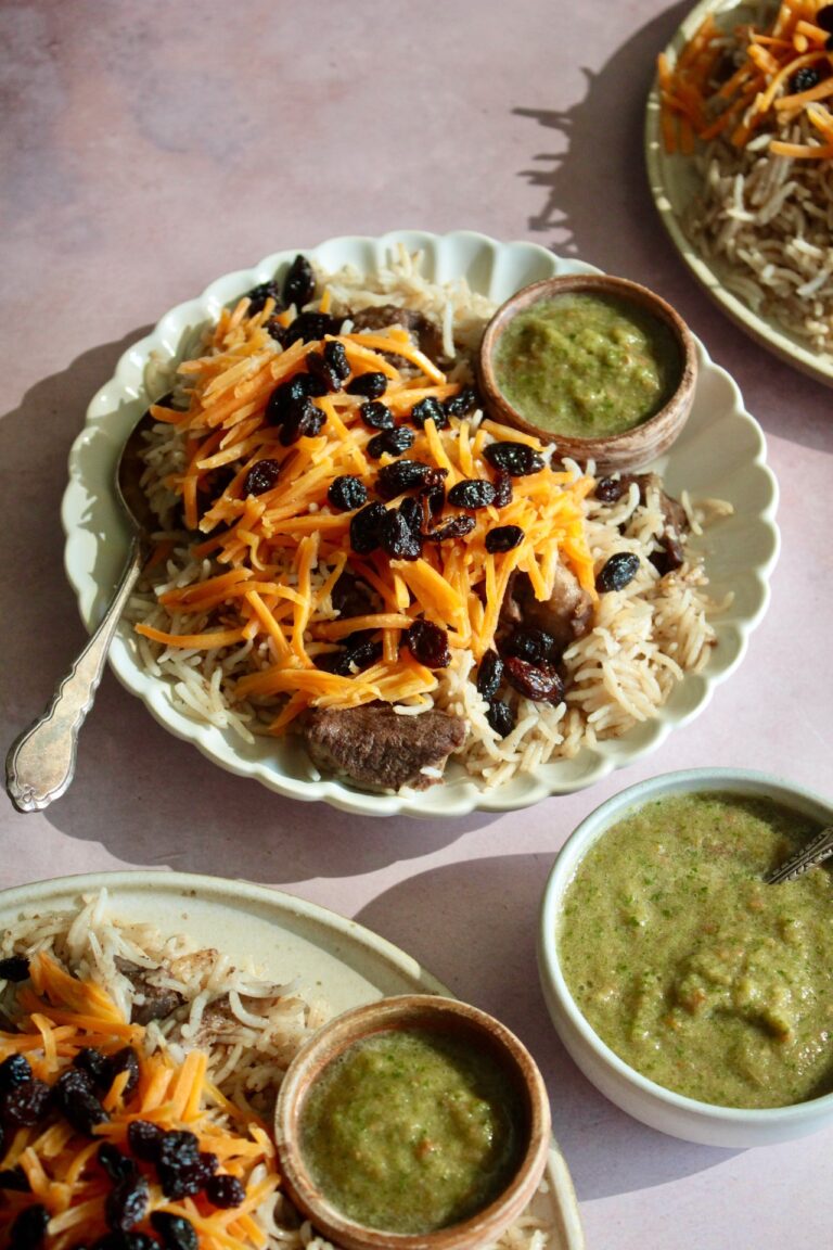 Afghan Spiced Beef (or Lamb) Pilaf / Qabuli Pulao
